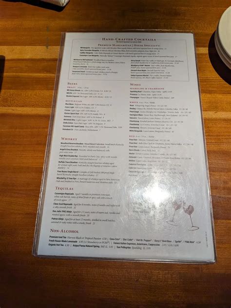 Wood Ranch Menu Updated November 2025