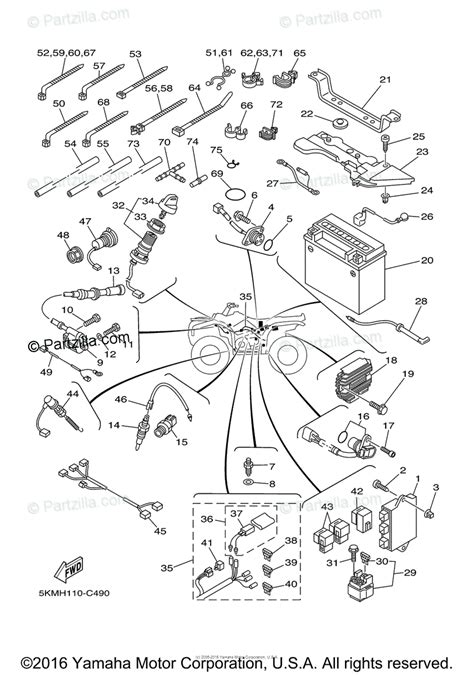 Yamaha ATV 2006 OEM Parts Diagram for Electrical - 1 | Partzilla.com
