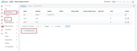 uso del controlador para configurar varios ssid con diferentes vlan en