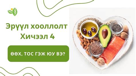 ӨӨХ ТОС Макро тэжээл 2 Эрүүл хооллолтын хичээл 4 Youtube