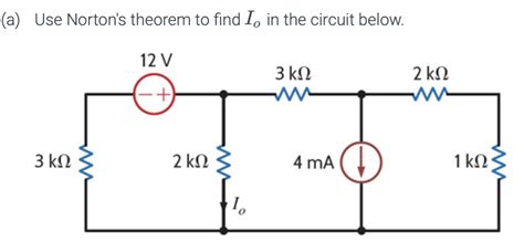 solved a using thévenin s theorem to find ia in the