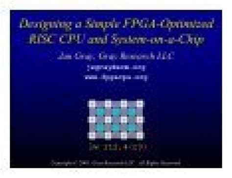 Slides FPGA CPU