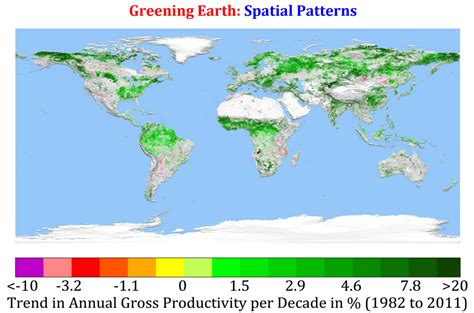 Greening Earth Spatial Patterns Myneni