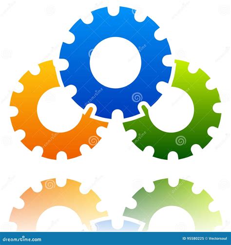 Black Gearwheel Gear Symbol Maintenance Repair Settings Stock Vector Illustration Of