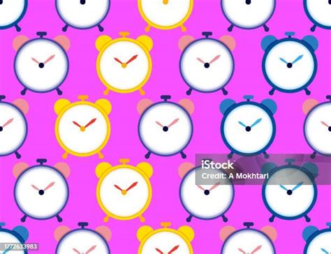 repeating alarm clock texture stock illustration download image now