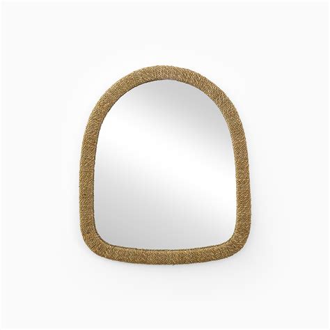 Kaia Rattan Mirror Natural Fiber Circle Mirror Wall Decoration Cirebon Rattan Furniture