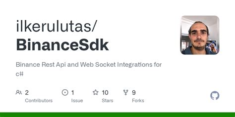 GitHub Ilkerulutas BinanceSdk Binance Rest Api And Web Socket Integrations For C