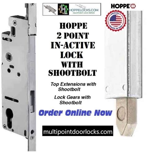 Hoppe In Active 2 Point Locks Variable Handle Height No Bottom Shootbolt