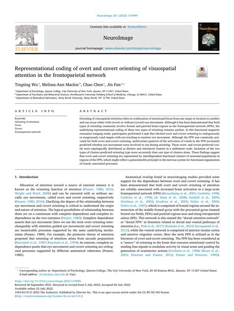 pdf representational coding of overt and covert orienting of
