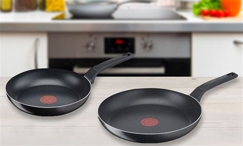 Up To 35 Off Tefal Set Of Two Non Stick Pans Groupon