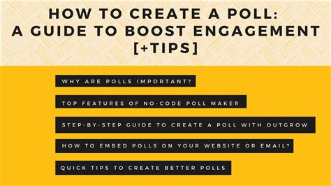 How To Create A Poll A Guide To Boost Engagement Tips