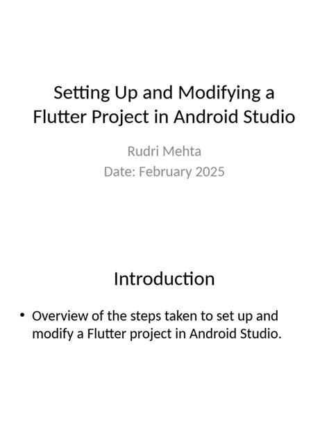 Flutterprojectsetup Pdf