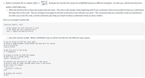 Solved Need Help With Most Basic Matlab Code Its A One Big
