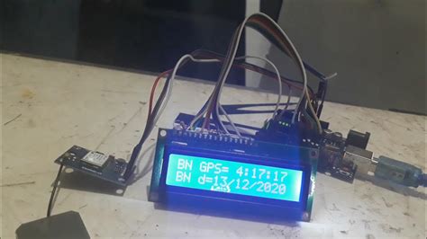 Gps Clock Lcd 16x2 Arduino Youtube