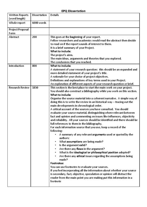 Epq Dissertation Guide Structure Content And Examples Studocu Epq Dissertation Guide Structure Content And Examples Studocu