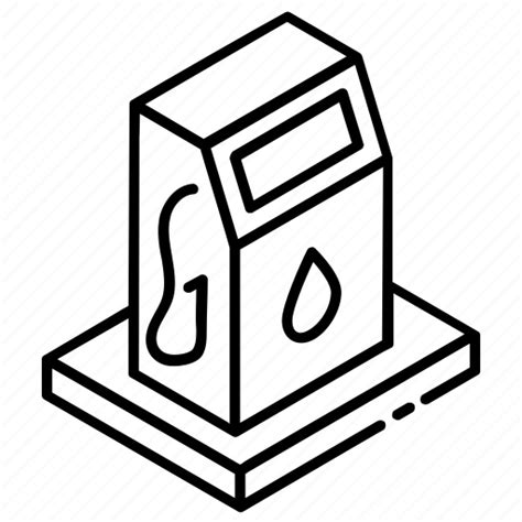 Fuel Pump Oil Station Bioethanol Biodiesel Petroleum Icon