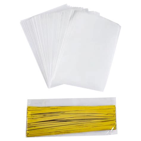 Badu Bg Прозрачни квадратни торбички за бонбони Пластмасова целофанова опаковка Сладкарница