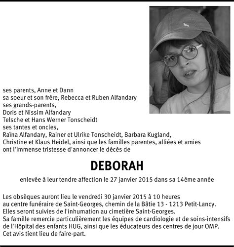 Deborah Alfandary Hommages
