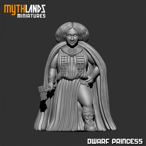 3d Printable Dwarf Army Bundle 11 Heroes By Mythlands Miniatures