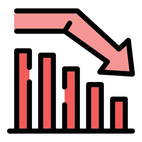 Declining Bar Graph Shows Negative Business Performance Trend 55584944 Vector Art At Vecteezy