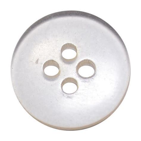 White Transparent Button Size Dimension Line At Piece In New Delhi