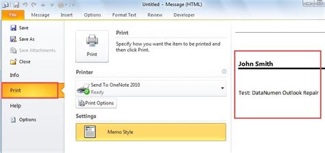 2 Tips To Print An Outlook Email Without Header And Username