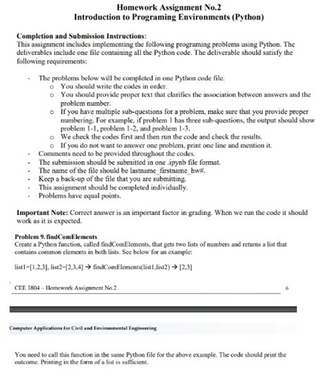 Completion And Submission Instructions This