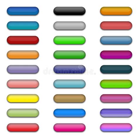 Flat Web Buttons Stock Vector Illustration Of Application 41542863