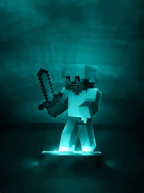 Вав дитячий нічник світильник майнкрафт стів з налаштуванням підсвітки — ціна 660 грн у