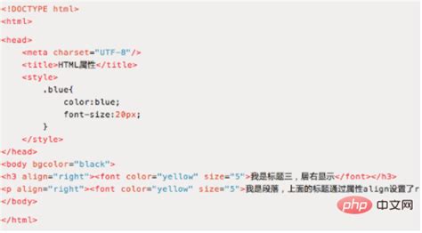 How To Set Font Color In Html HTML Tutorial Php Cn