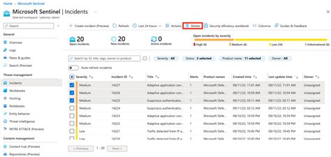 Create And Delete Incidents In Microsoft Sentinel Microsoft Community Hub
