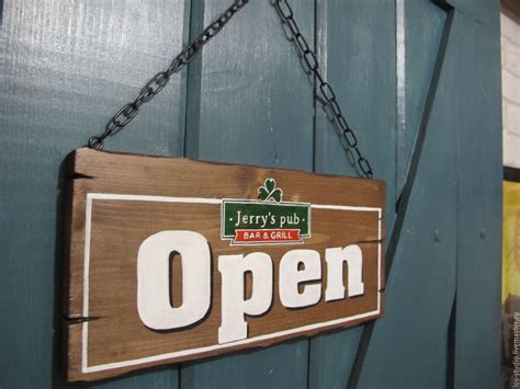 Табличка Open-Closed на заказ в интернет-магазине Ярмарка Мастеров по ...