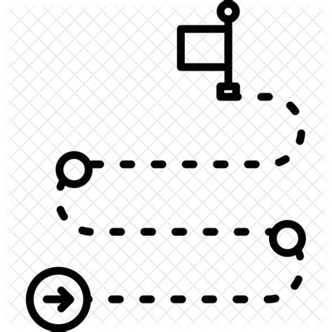 Roadmap Icon Download In Line Style