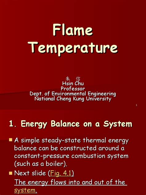 04 Flame Temperature Pdf Combustion Gases
