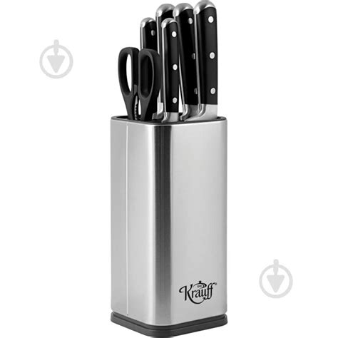 ᐉ Набір ножів на підставці Krauff з ножицями 7 предметів 29 305 015 • Краща ціна в Києві