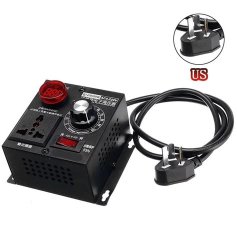 Buy NHT-4000W AC 220V 4000W Electronic Variable Voltage Regulator Speed ...