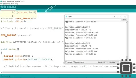 BMP Pressure Sensor Interfacing With Arduino