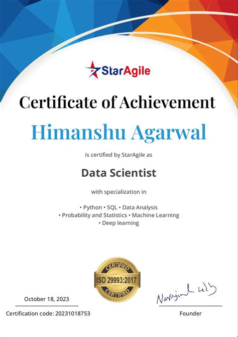 Staragile Datascience Certificationcomplete Python Sql Statistics