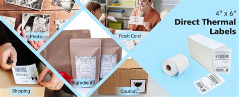 L Liked 4x6 Inches Thermal Labels 4 Rolls Of 450 Shipping Labels 1800