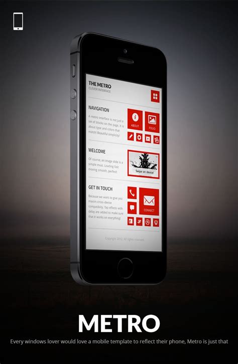 windows 8 on your mobile device you ll surely love a mobile template