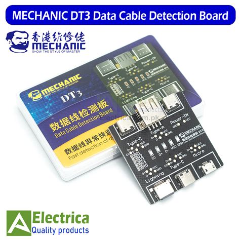 MECHANIC DT3 USB Cable Tester Data Cable Detection Board For IOS Android Type C By Electrica