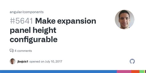 Make Expansion Panel Height Configurable Issue Angular Components Github