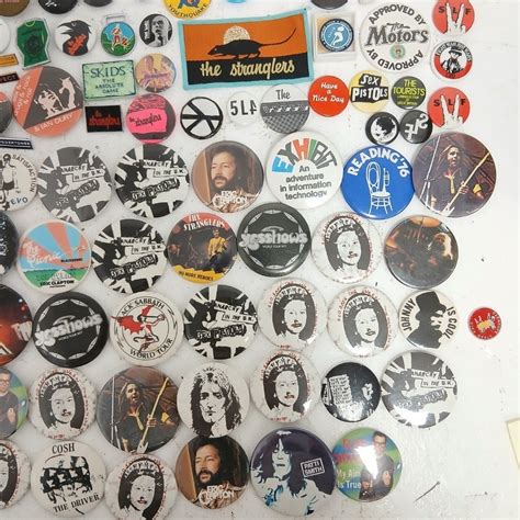Rock Pop Badges Stranglers Sex Pistols Eric Clapton Clash Rmf28 Gb Ebay Uk