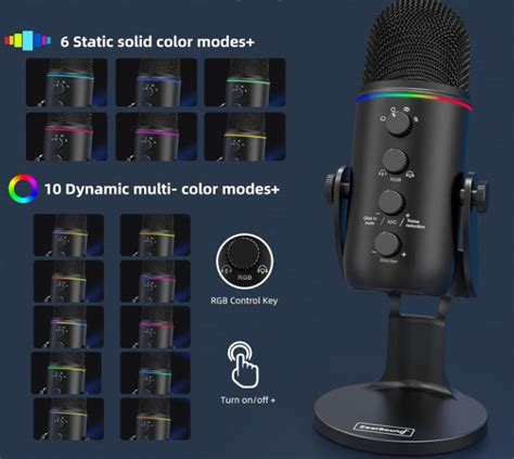 Micrófono Zealdsound Usb K66 Plus Gamer Streamer