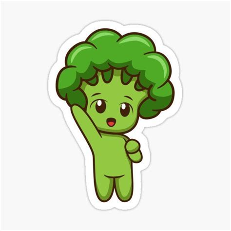 Cute Broccoli Kawaii Broccoli By Eluvity Cute Stickers Character