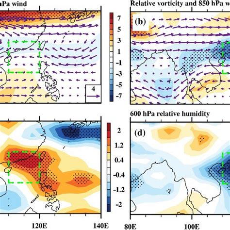 Composite Mean 200 Hpa Winds Vectors M S⁻¹ Geopotential Height
