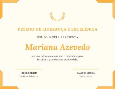 Crie Grátis Um Certificado De Premiação Online Canva