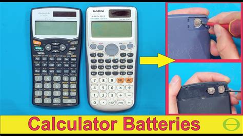 How To Replace The Batteries In A Calculator Step By Step Youtube