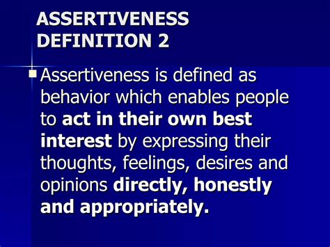 Assertive Behavior 2007 Ppt
