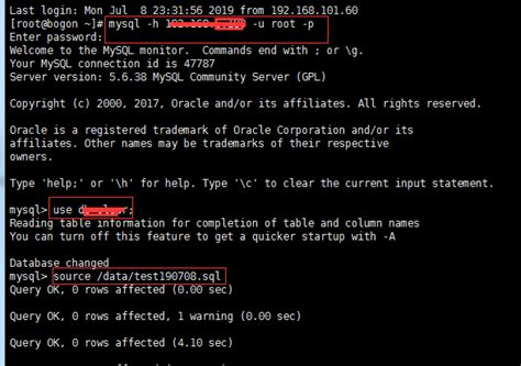 linux上执行mysql的脚本文件 simplesally 博客园